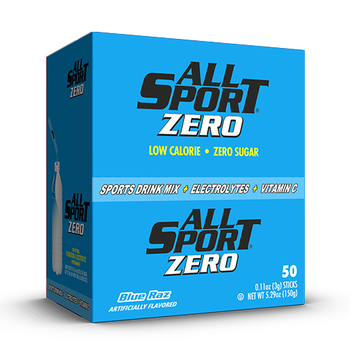 All Sport .11 Ounce Blue Raz Flavor ZERO Electrolyte Powder Mix Stick ...